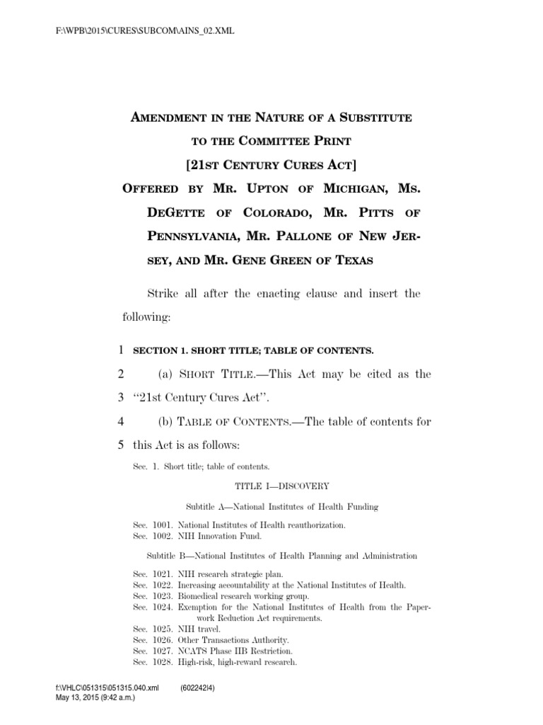 Read The Amendment | PDF | National Institutes Of Health ...