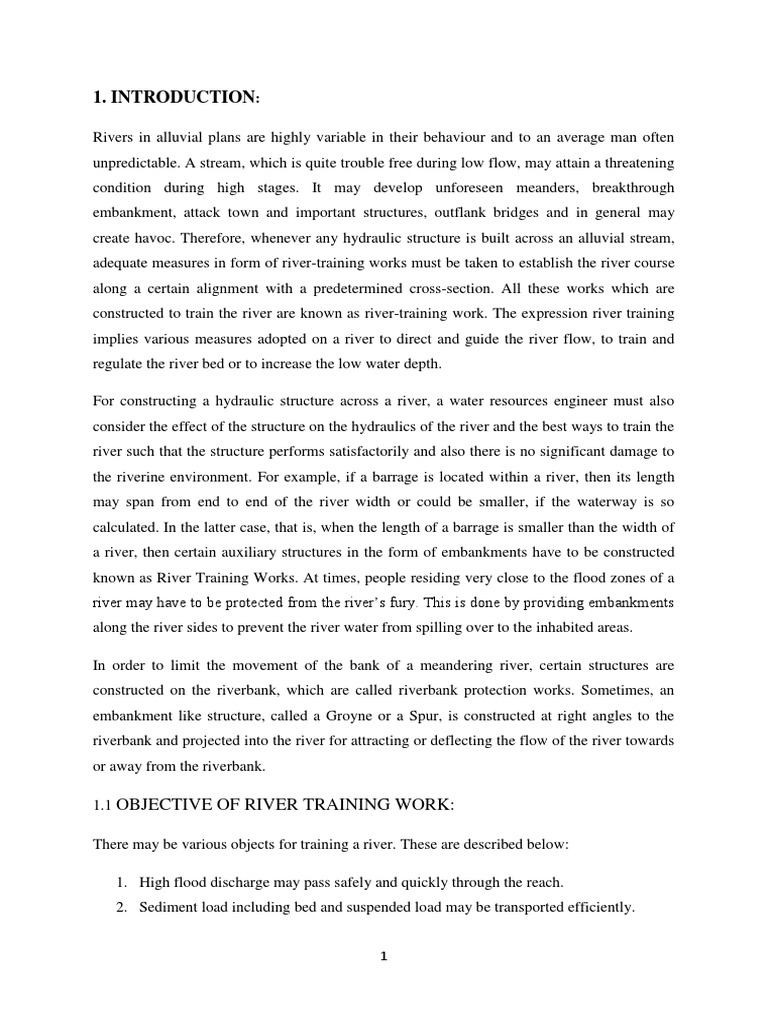 River Training - 1428557124069 | PDF | Levee | River