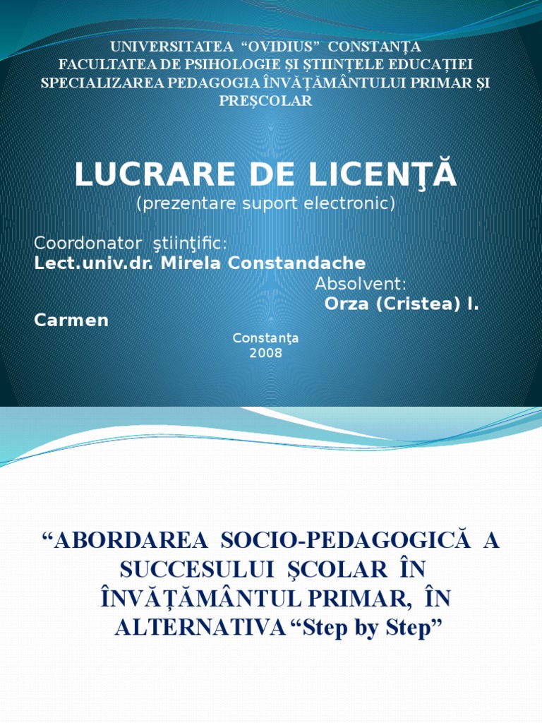 Power Point Licenta 2 | PDF