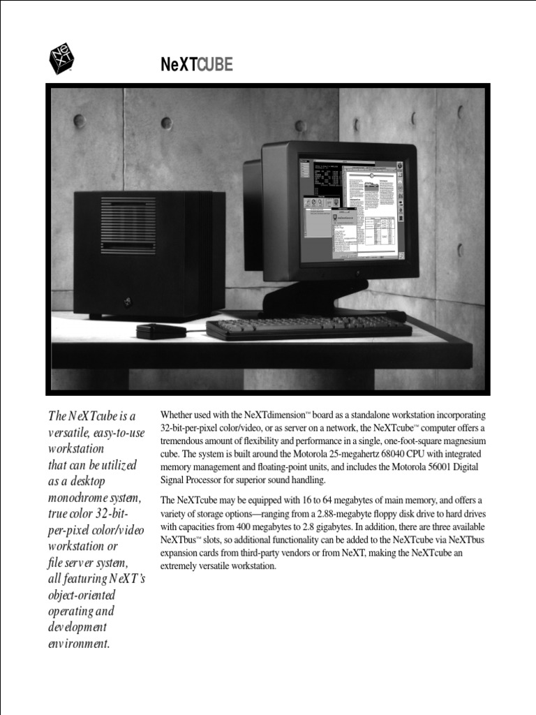 Next Cube | Digital Signal Processor | Computer Data Storage