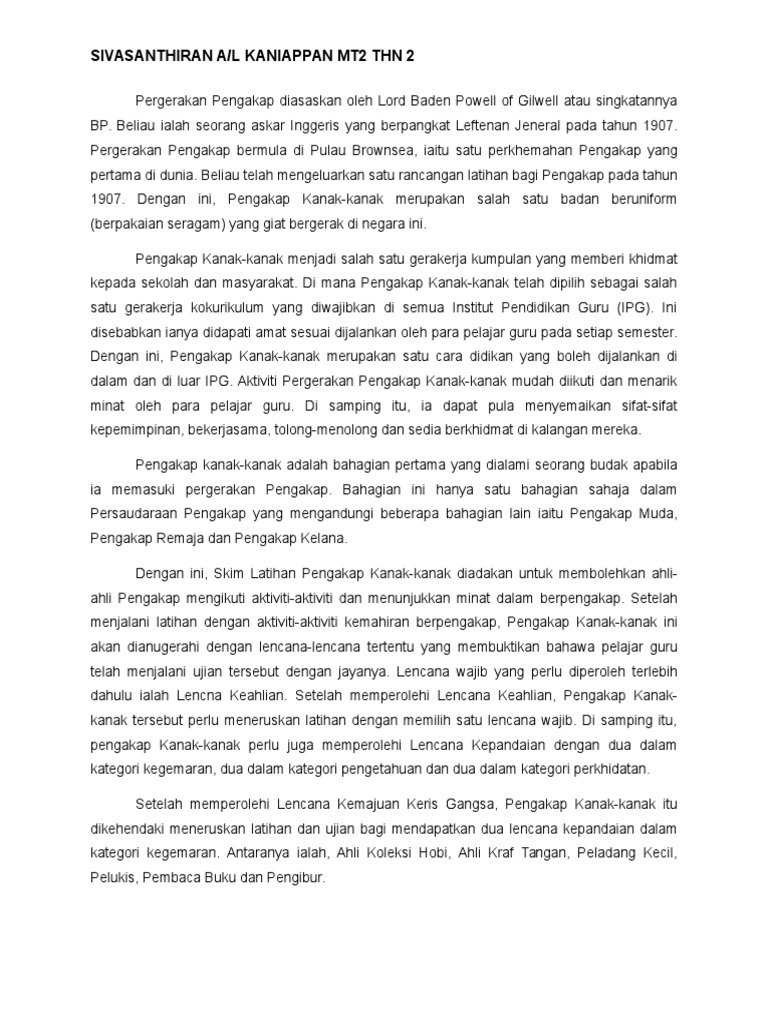 Contoh Karangan Lencana - LeylataroBrown