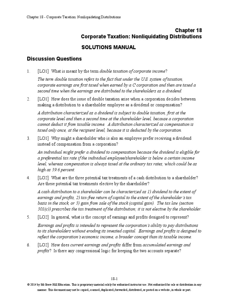 Smchap 018 Pdf Corporate Tax Dividend