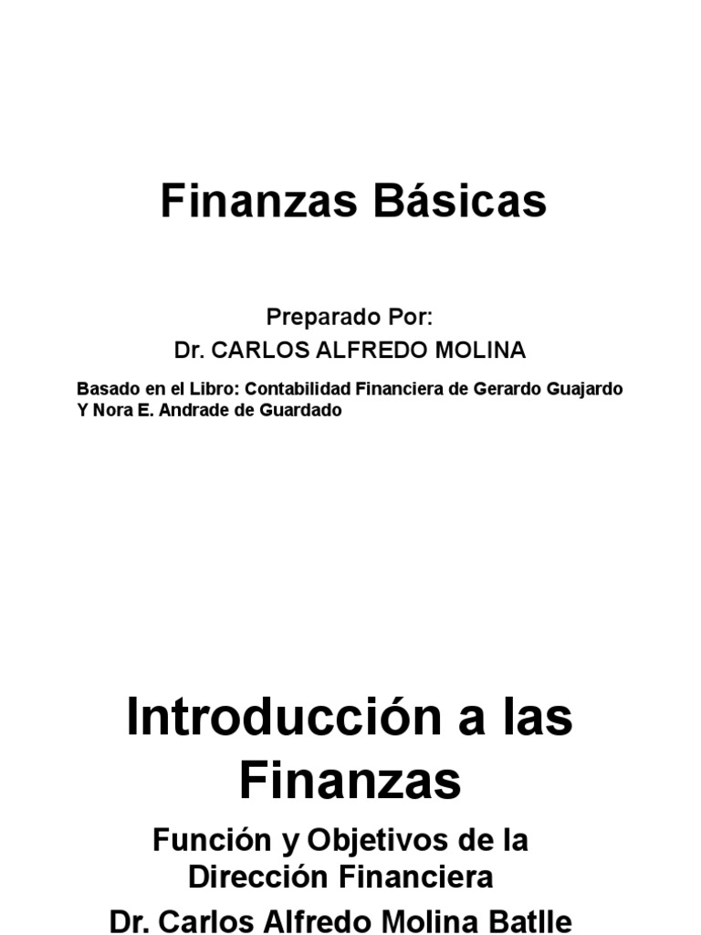 Finanzas Básicas | PDF | Finanzas y dinero