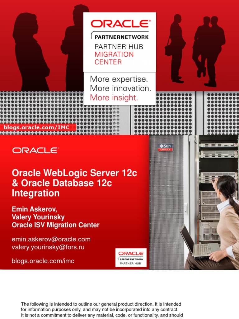 Oracledb12 Integration With Oraclewl12c Pdf Oracle Database Scalability