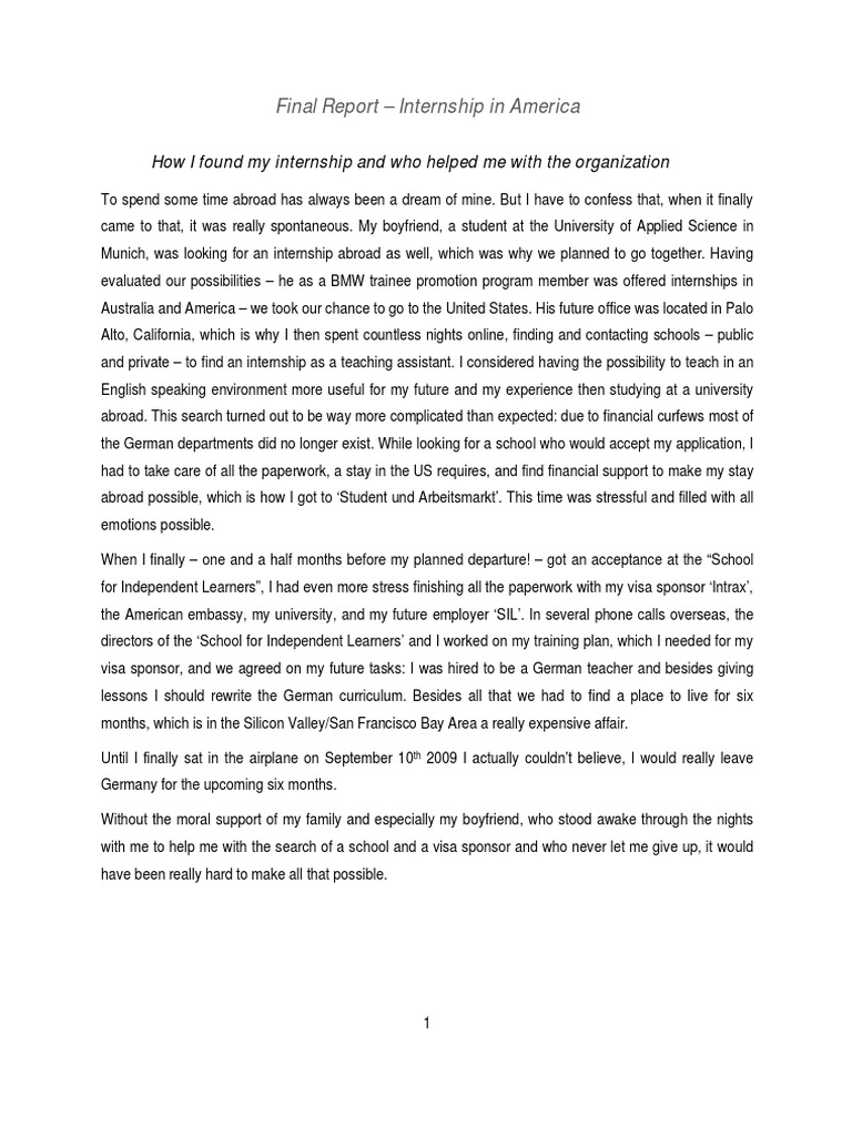 Teaching Practicum Report | PDF | Internship | Job Hunting