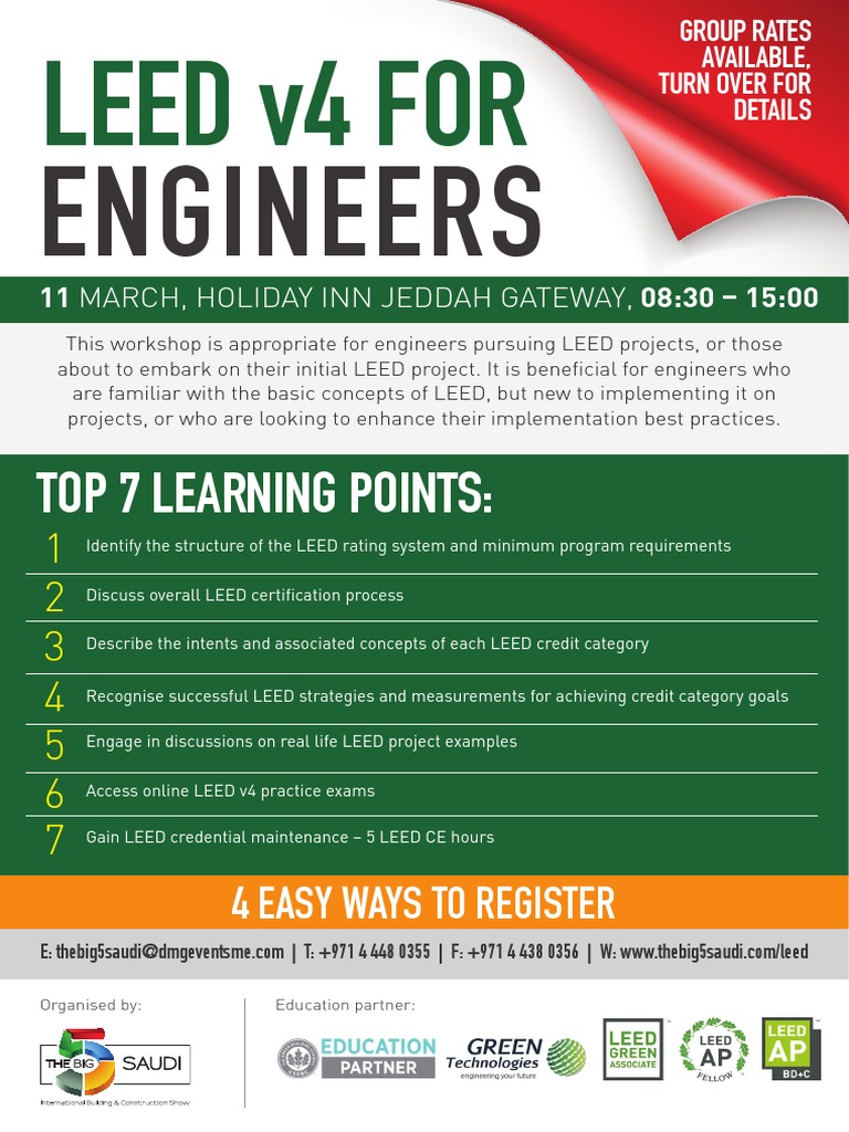 LEED v4 for Engineers | Leadership In Energy And Environmental Design ...