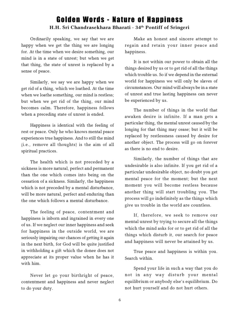 Golden | PDF | Contentment | Mind