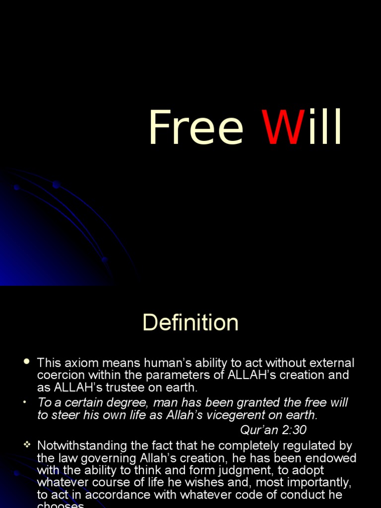 Free Will and Ethics in Islam | PDF | Free Will | Allah