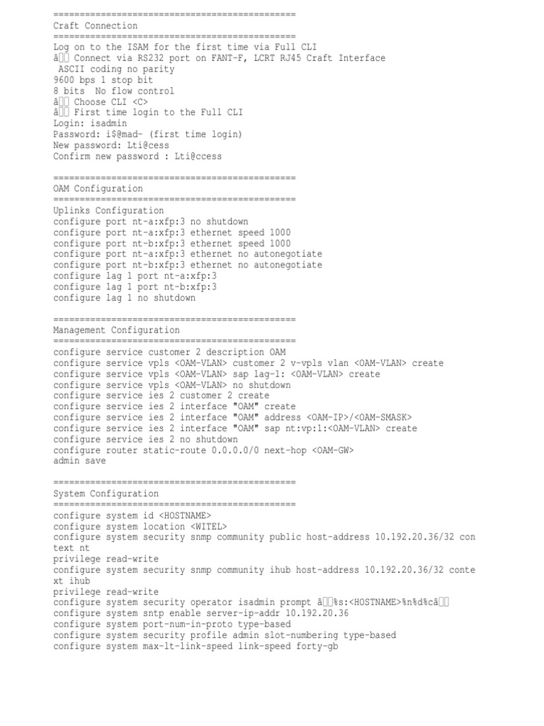 General Basic Configuration Pdf