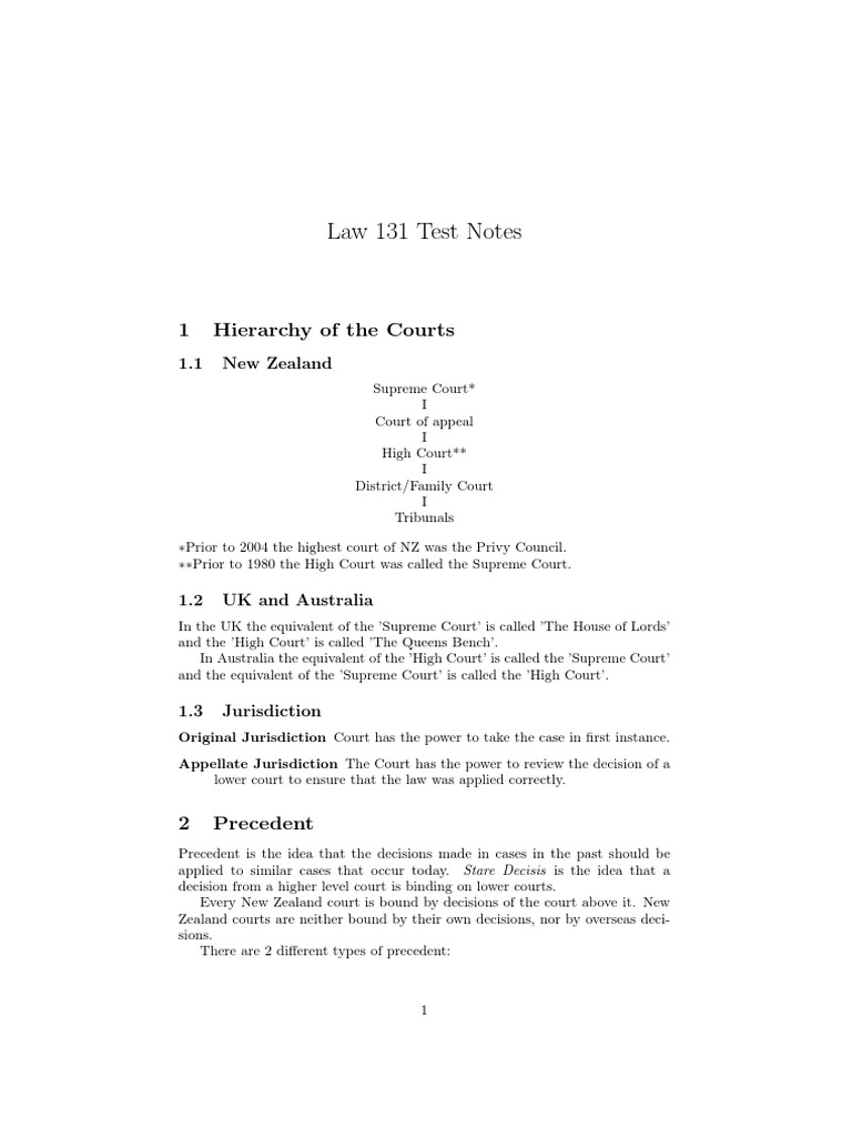 Law Notes | PDF