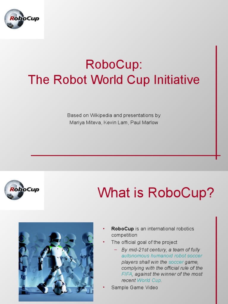 Lecture 20 Robocup | PDF | Artificial Intelligence | Intelligence (AI) & Semantics