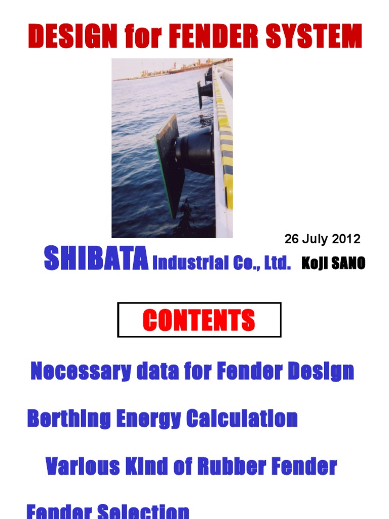 Designing of Fender (2012) | PDF | Ships | Watercraft