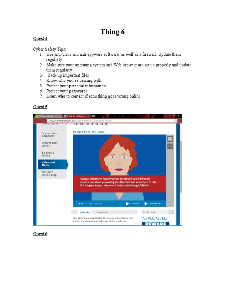 Thing 6 q4-6 | PDF | Social Science | Computers