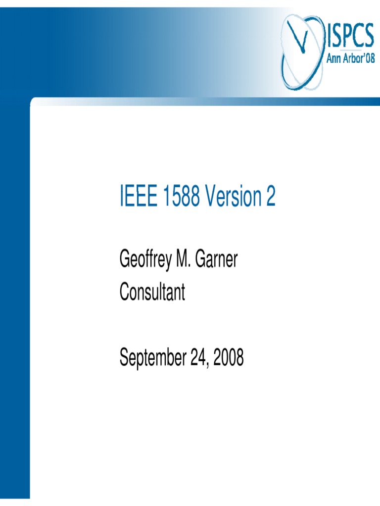 Ieee 1588 PTP PDF | PDF | Peer To Peer | Information Security