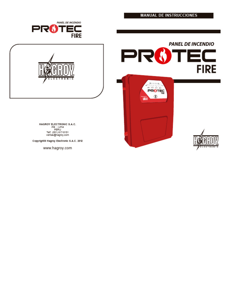 Hagroy - Manual Protec Fire Impresion | PDF | Contraseña | Teléfono