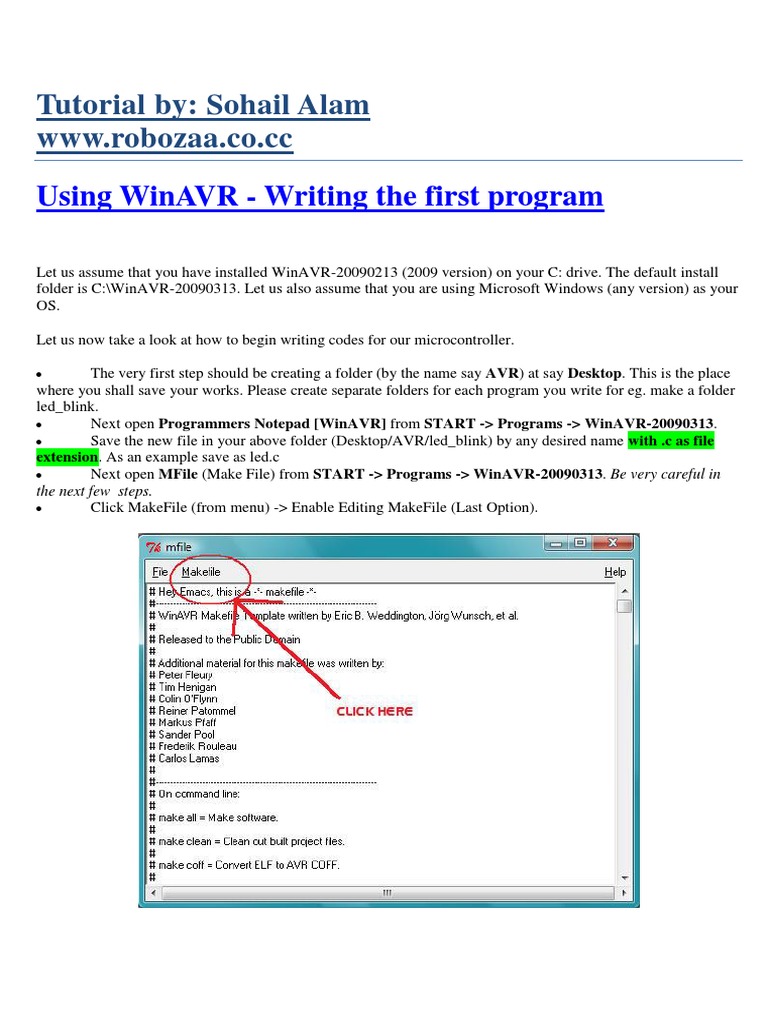 Using WinAVR | PDF | Digital Technology | Software