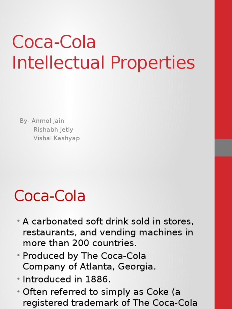 Coca Cola | PDF | Coca Cola | Trade Secret