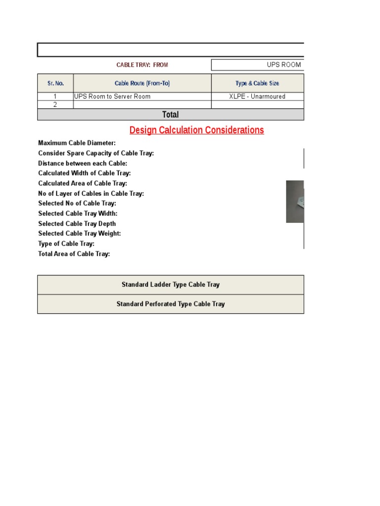 Cable Tray Design and Load Calculation | PDF | Air Conditioning | Amplifier