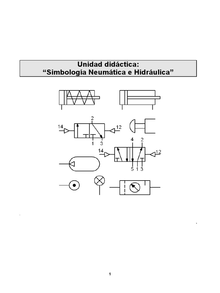 Simbologia Neumatica A | PDF | Neumática | Compresor de gas