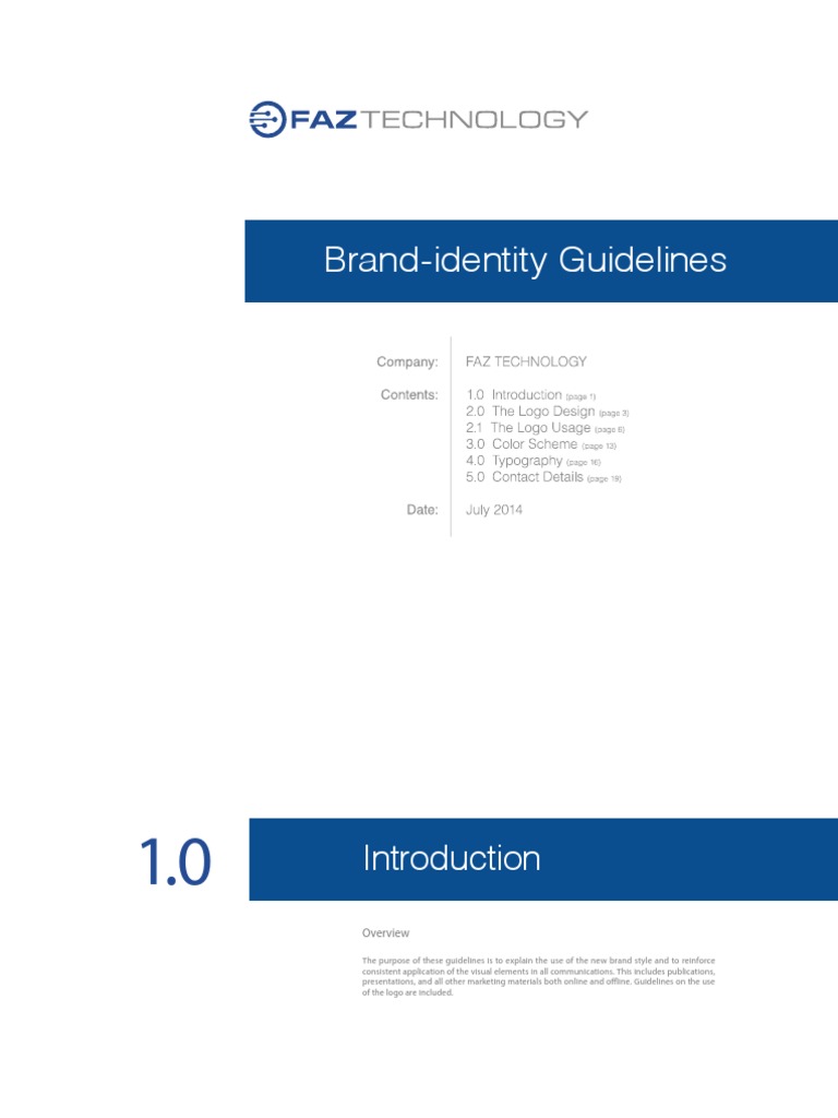 FAZ Brand Guidelines V2 | PDF | Logos | Vision