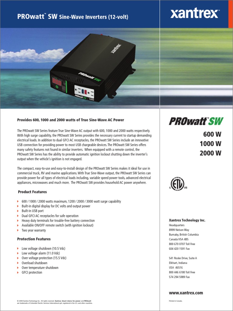 Prowatt sw600 PDF | PDF | Power Inverter | Usb