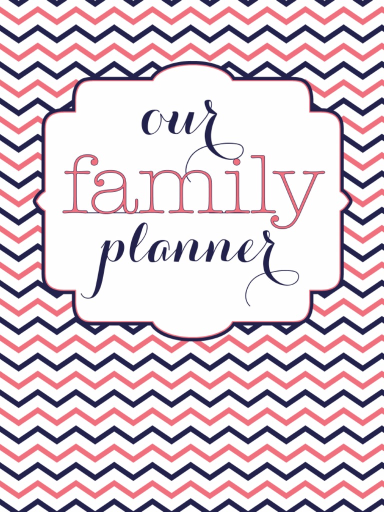 Coral-Navy Home Organizational Binder Printables by Blooming Homestead ...