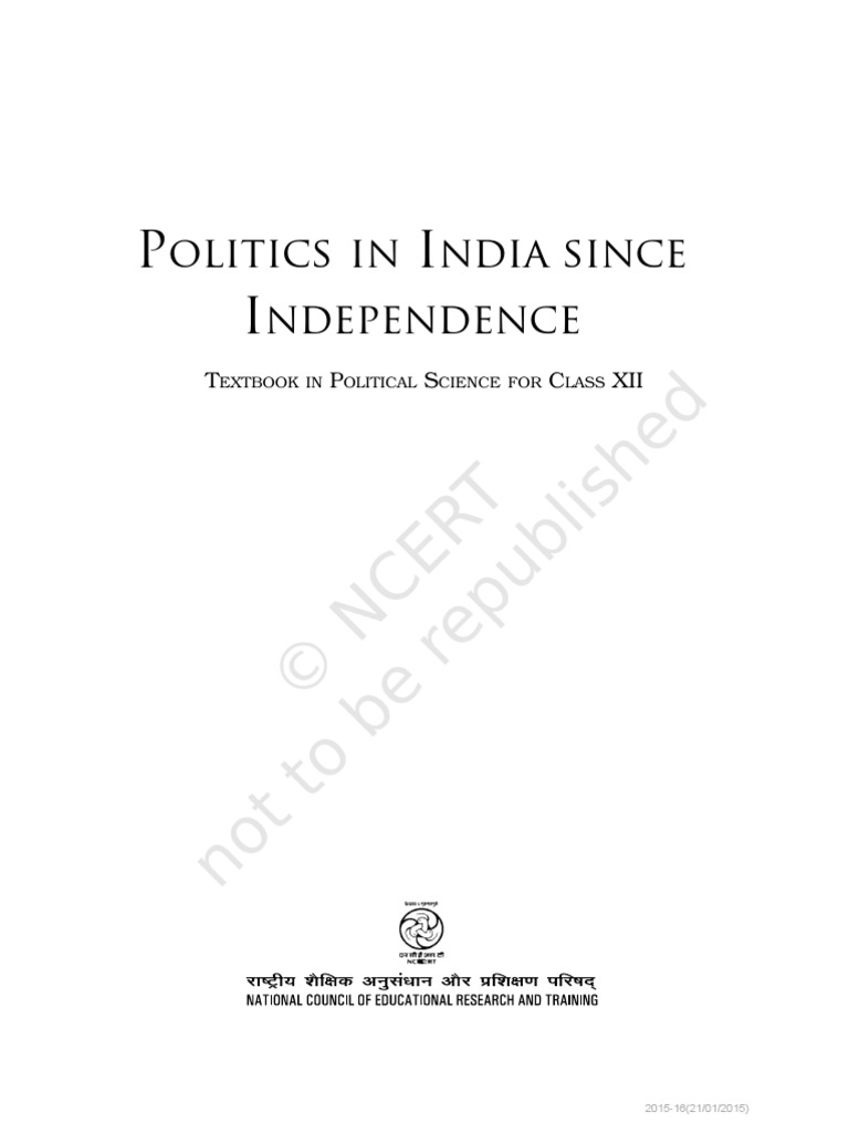 Political Science | Textbook | Curriculum