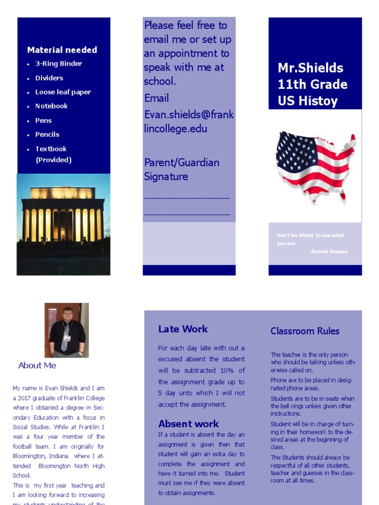 11th Grade US History Course Overview | PDF | Wellness