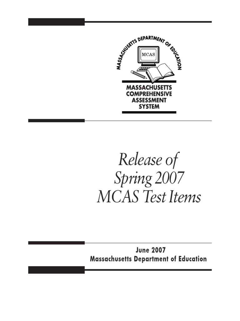Mcas 2007 | PDF | Test (Assessment) | Curriculum