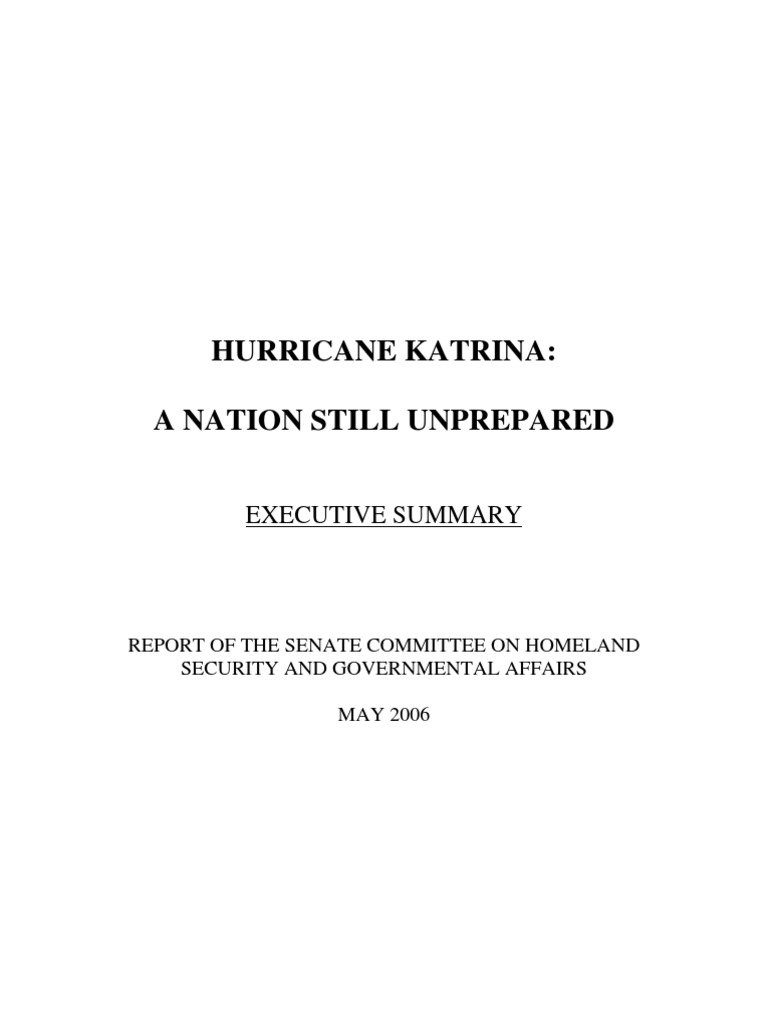 Hurricane Katrina: Government Response Failures | PDF | Hurricane ...