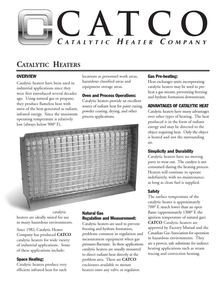 Industrial Catalytic Heater Solutions | PDF | Combustion | Hvac