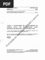NTP ISO 4435 2005 (Revisada El 2019) | PDF | Tubería (transporte de ...