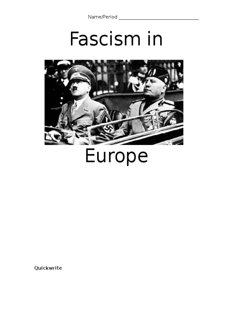 Fascism GN | PDF | Nazi Germany | Fascism