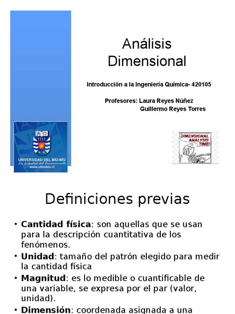 Analisis Dimensional | PDF | Cantidad | Teoría de la relatividad