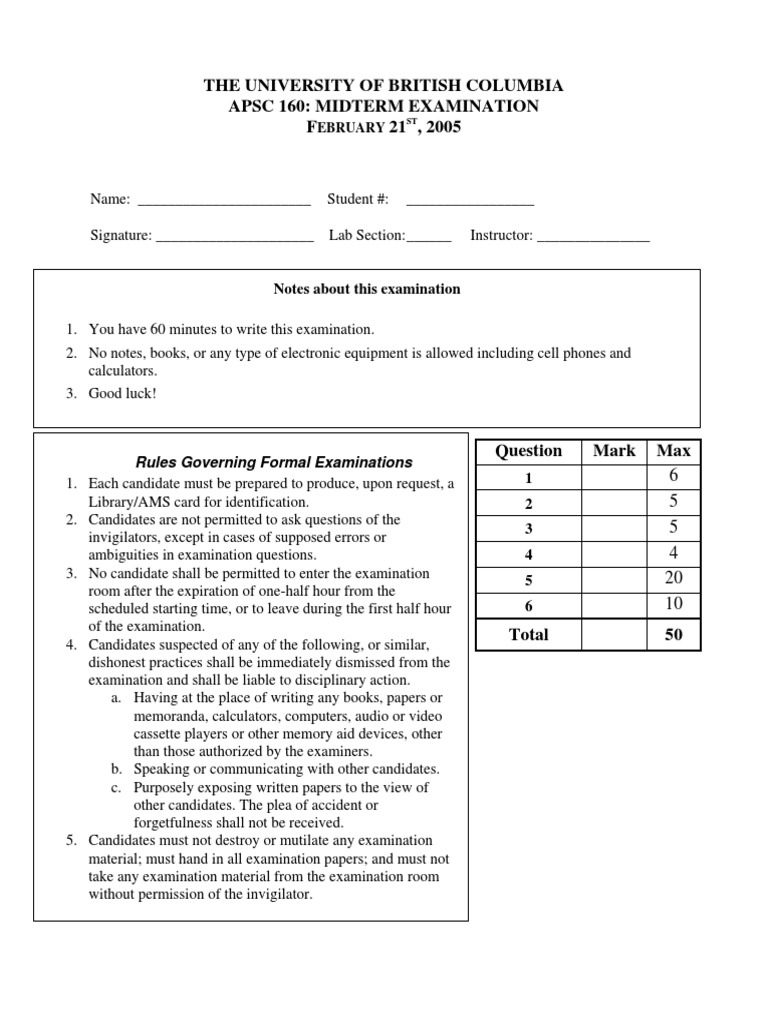 Apsc 160 (Ubc) | PDF | C (Programming Language) | Computer Data Storage