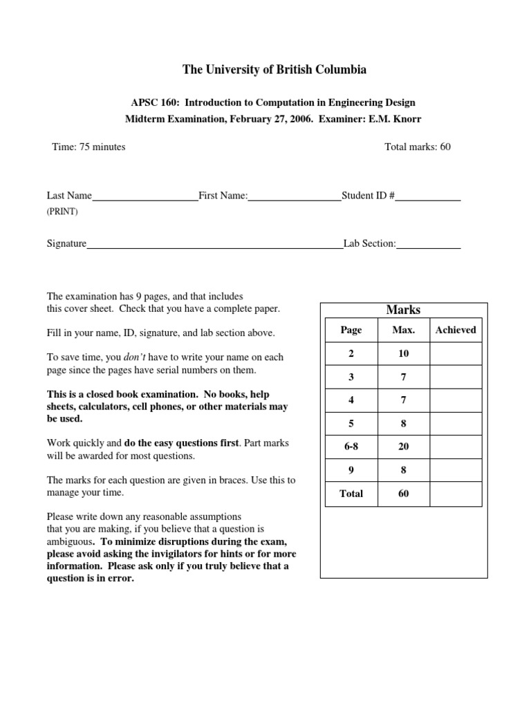 Apsc 160 (Ubc) | PDF | Natural Gas | Control Flow