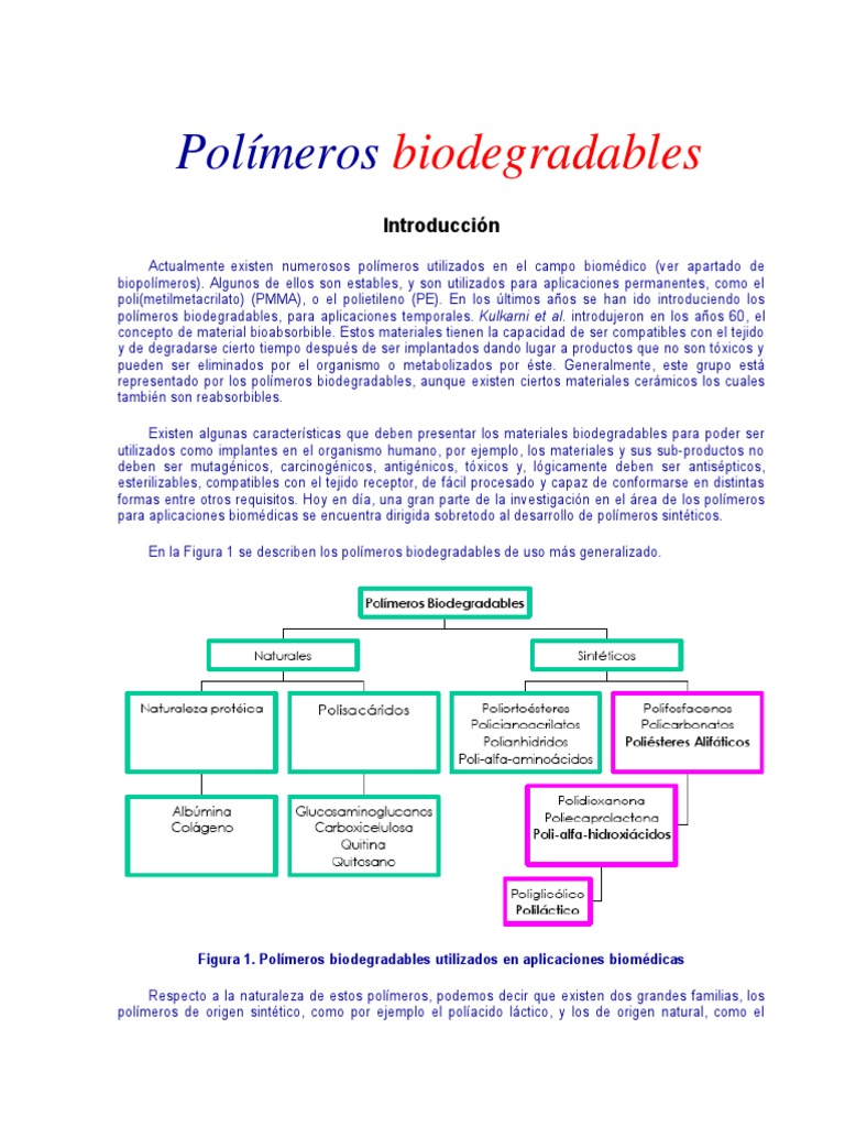 Polímeros Biodegradables | PDF | Biocombustible | Biodiésel