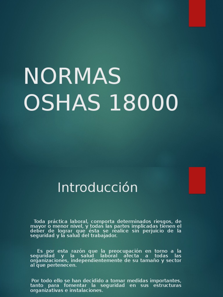 Oshas | PDF | Seguridad y salud ocupacional | La seguridad