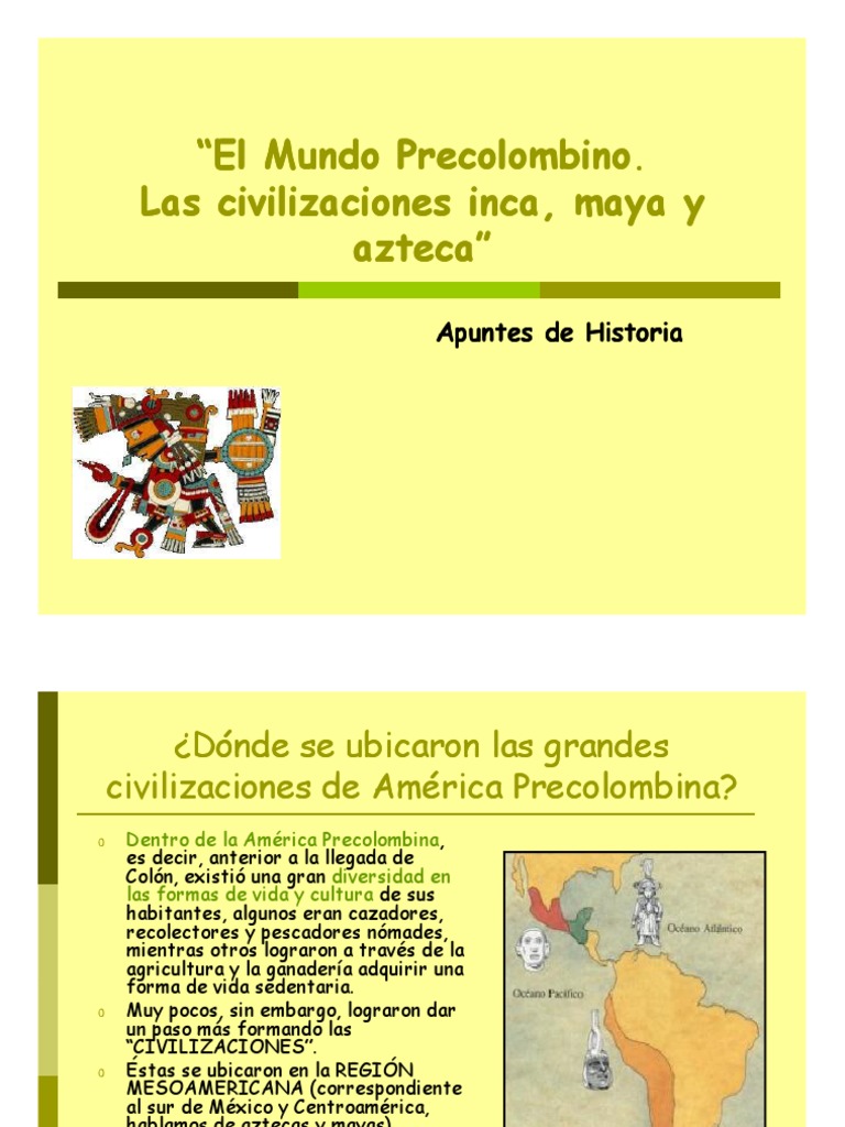 El Mundo Precolombino Mayas, Aztecas e Incas PDF | PDF | Imperio Inca | Civilización maya