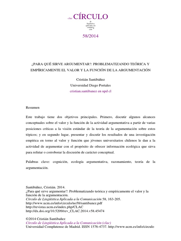 Importancia de La Argumentacion PDF | PDF | Falacia | Lógica