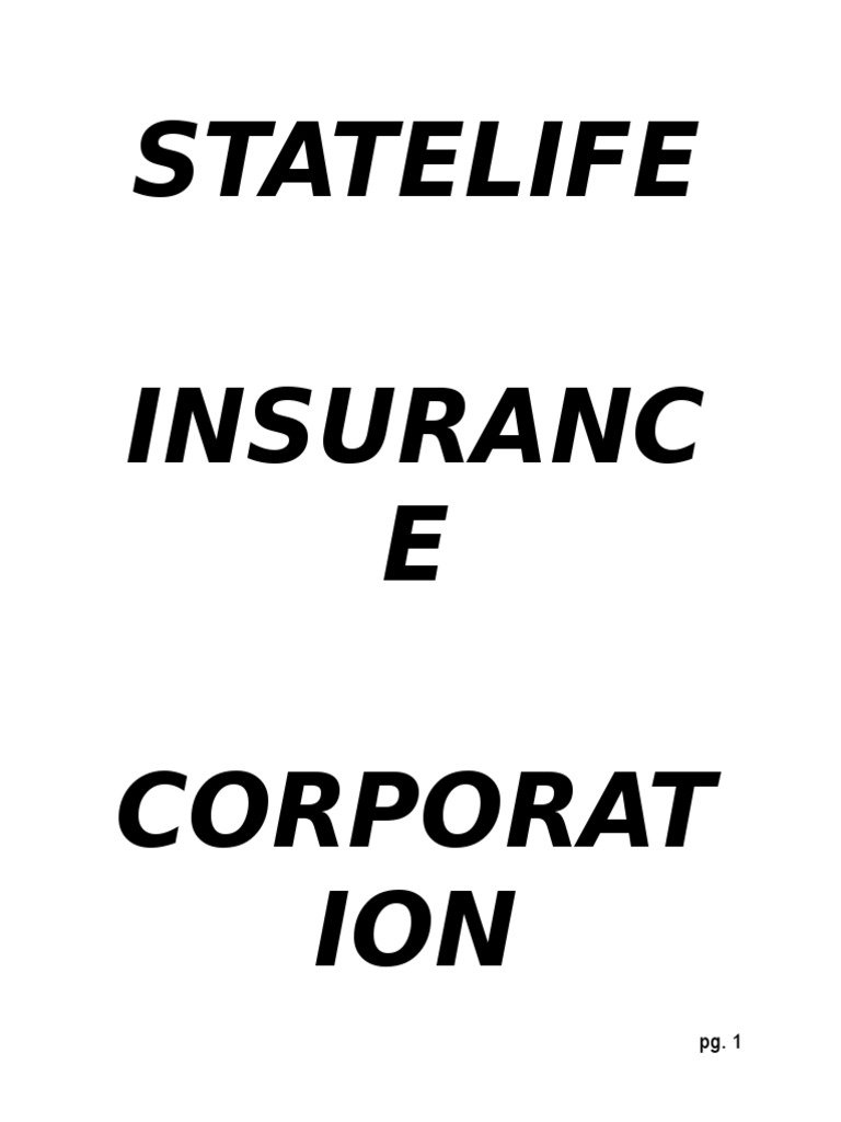 State Life Insurance Internship Report | PDF | Insurance | Employee ...