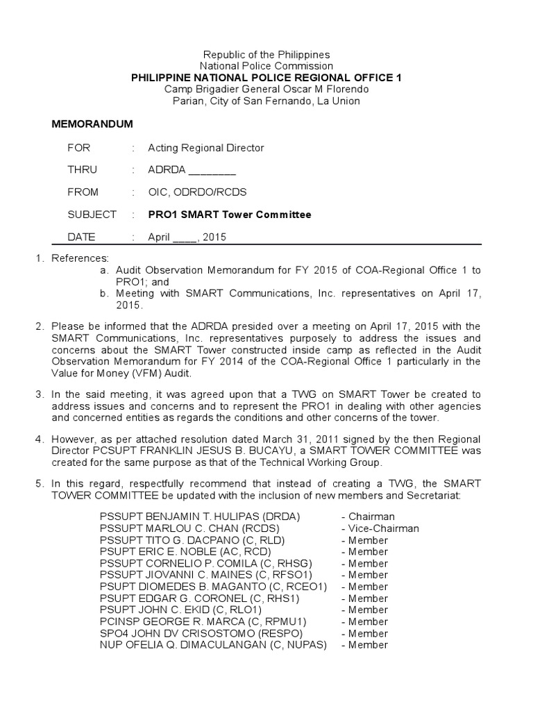 Philippine National Police Regional Office 1 | PDF | Government