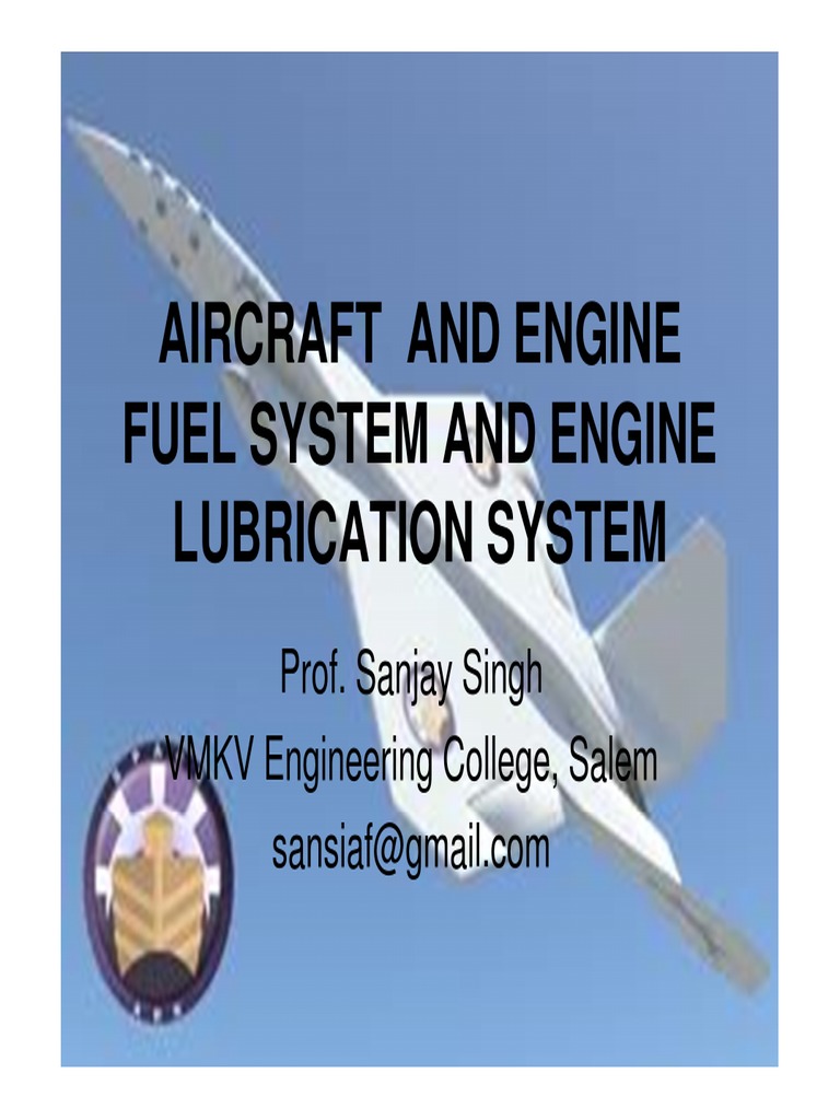 Aircraft Engine Fuel and Lubrication Systems | PDF | Internal ...