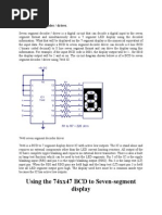 Project Report of 7 Segment | PDF | Logic Gate | Binary Coded Decimal