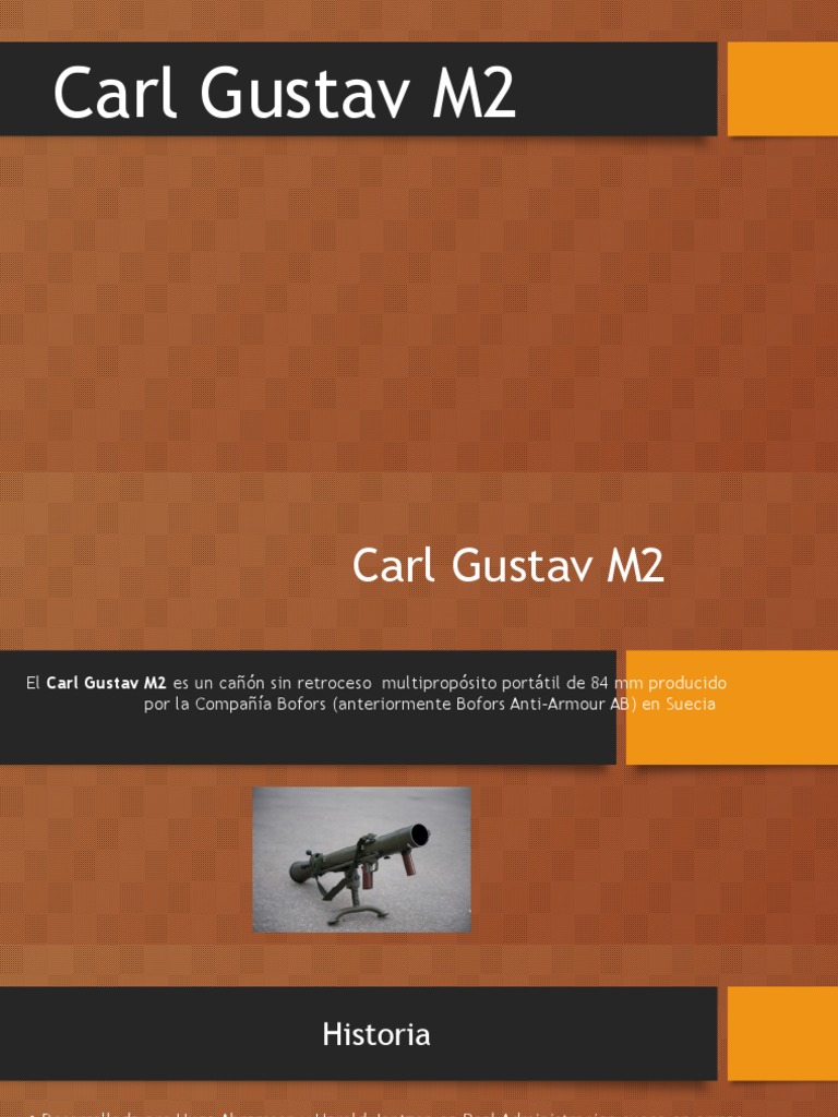 Carl Gustav M2 | PDF | Armas de proyectiles | Tecnología militar