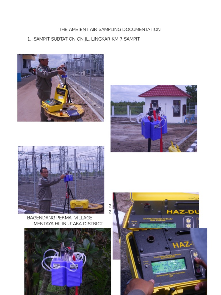The Ambient Air Sampling Documentation 1. Sampit Subtation On Jl ...
