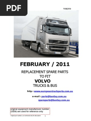 Volvo Truck Spare Parts Catalogue Pdf - Catalog Library