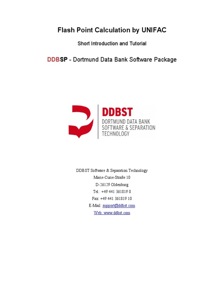 Flash Point Calculation by UNIFAC | PDF | Computer Program | Programming