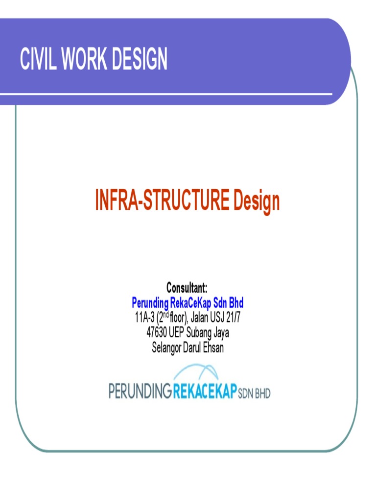 Infra Design | PDF | Sanitary Sewer | Stormwater