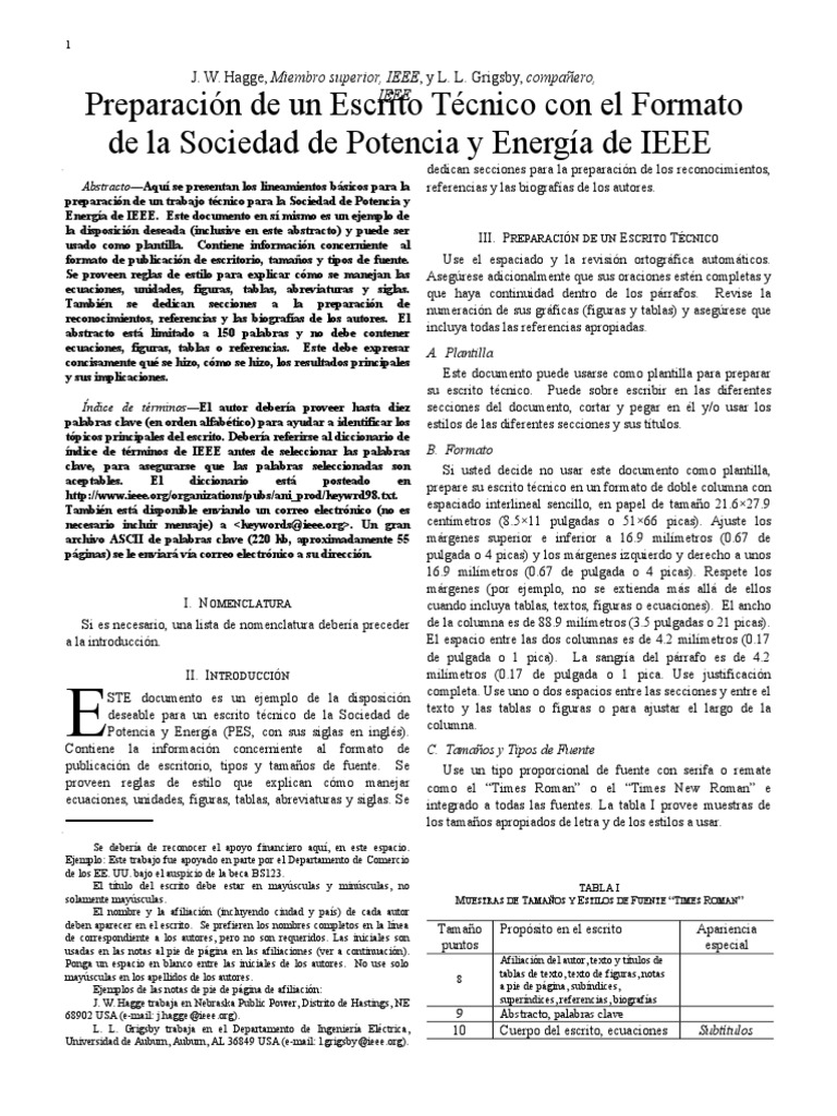 Formato IEEE | PDF | Nikola Tesla | Escritura